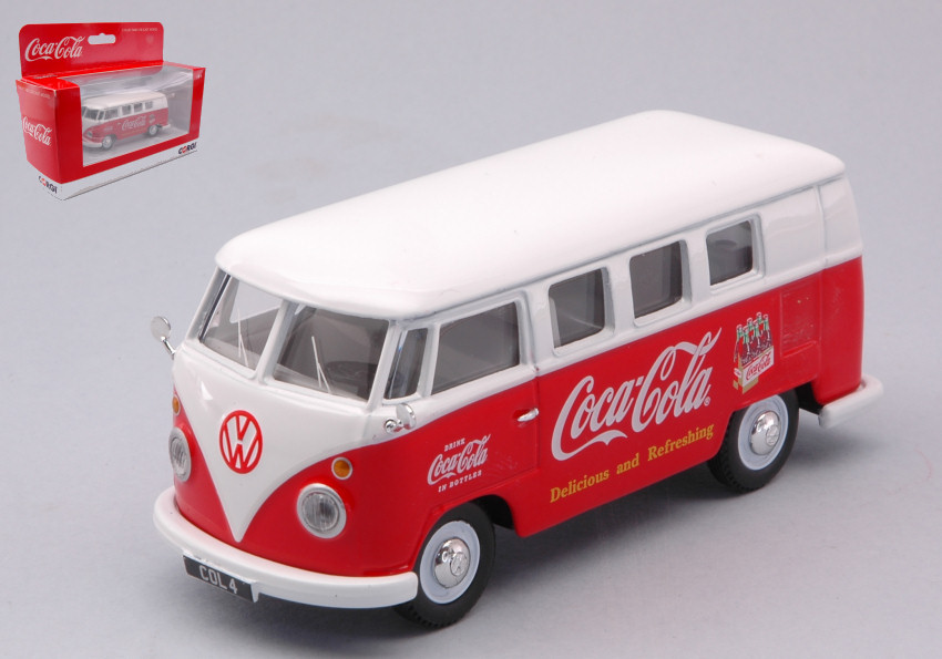 MODELLINO FURGONE STATICO CORGI VW T1 BUS 1960 COCA COLA MODELLISMO ...