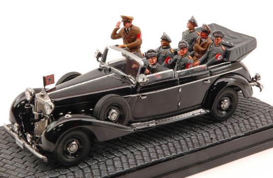 BALOCCO Ingrosso Modellismo Online . MERCEDES 770K CABRIO + HITLER + 6 ...